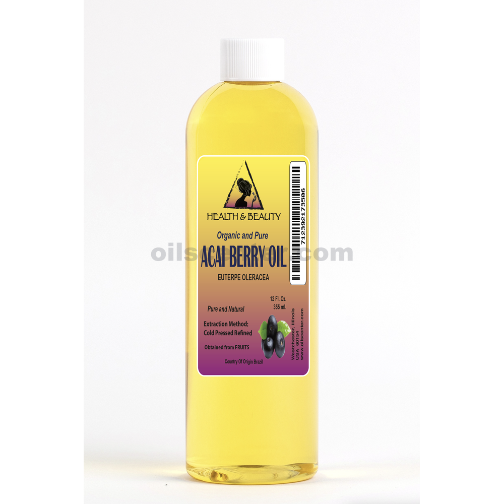 Aceite de baya de Acai refinado orgánico prensado en frío premium ...