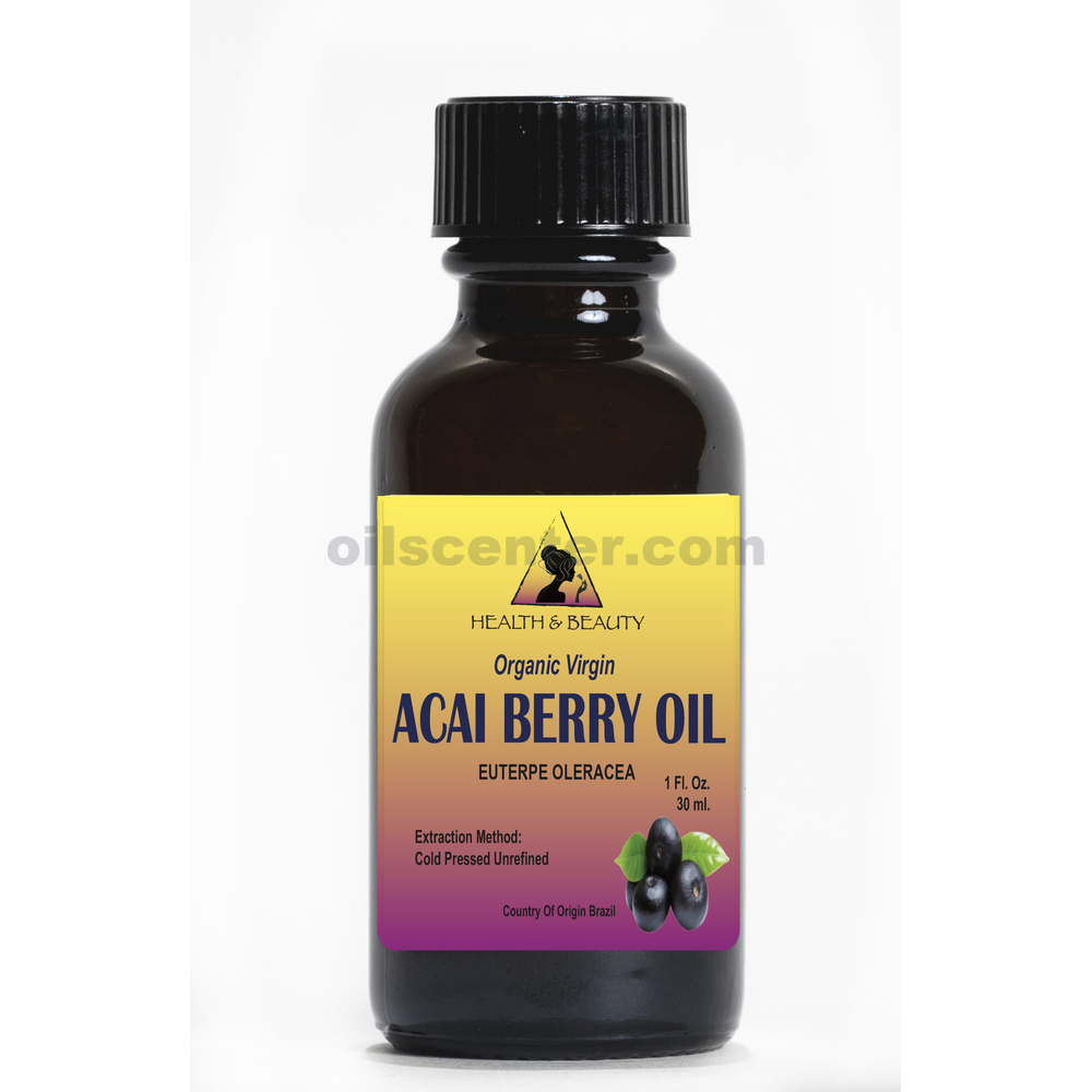Acai Berry Oil Unrefined Organic Virgin Cold Pressed Premium Natural ...
