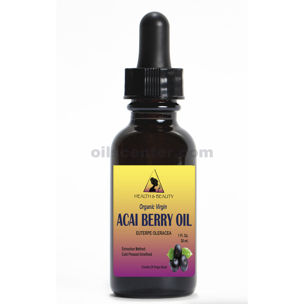 Acai Berry Oil Unrefined Organic Virgin Cold Pressed Premium Natural ...