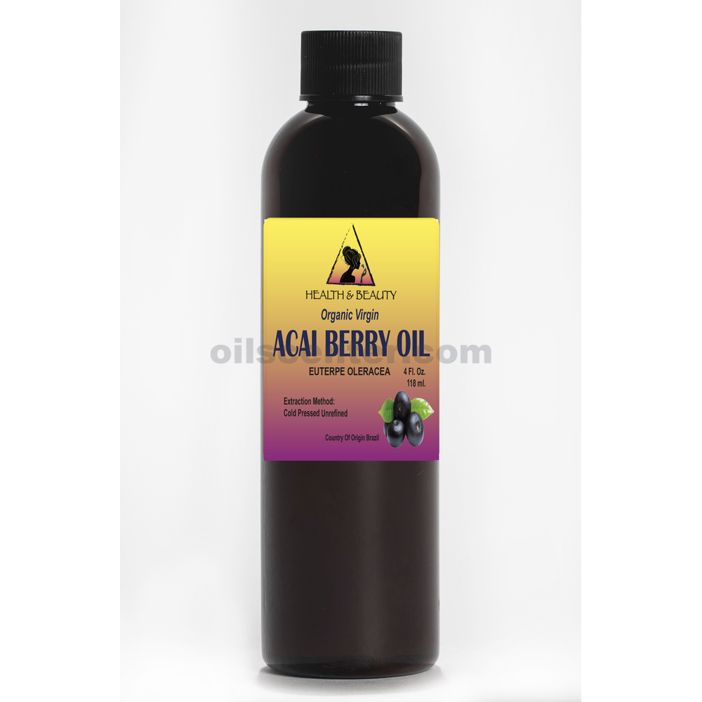 Acai Berry Oil Unrefined Organic Virgin Cold Pressed Premium Natural ...