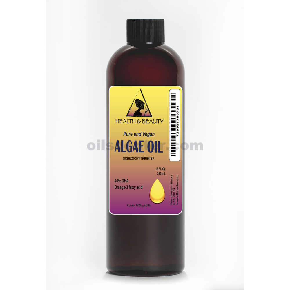 Aceite de Algas Vegano DHA-40% Ácidos Grasos Omega-3 Puro Natural 24 oz ...