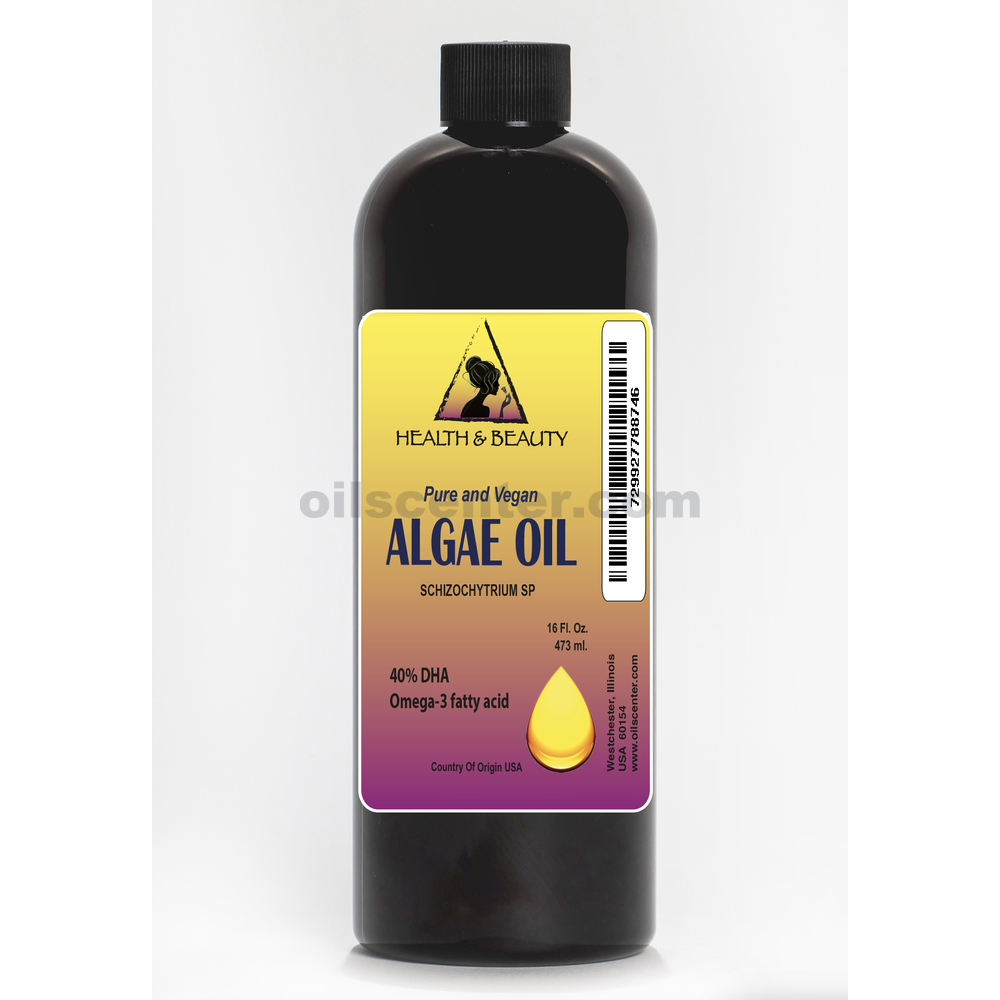 Aceite de Algas Vegano DHA-40% Ácidos Grasos Omega-3 Puro Natural 48 oz ...