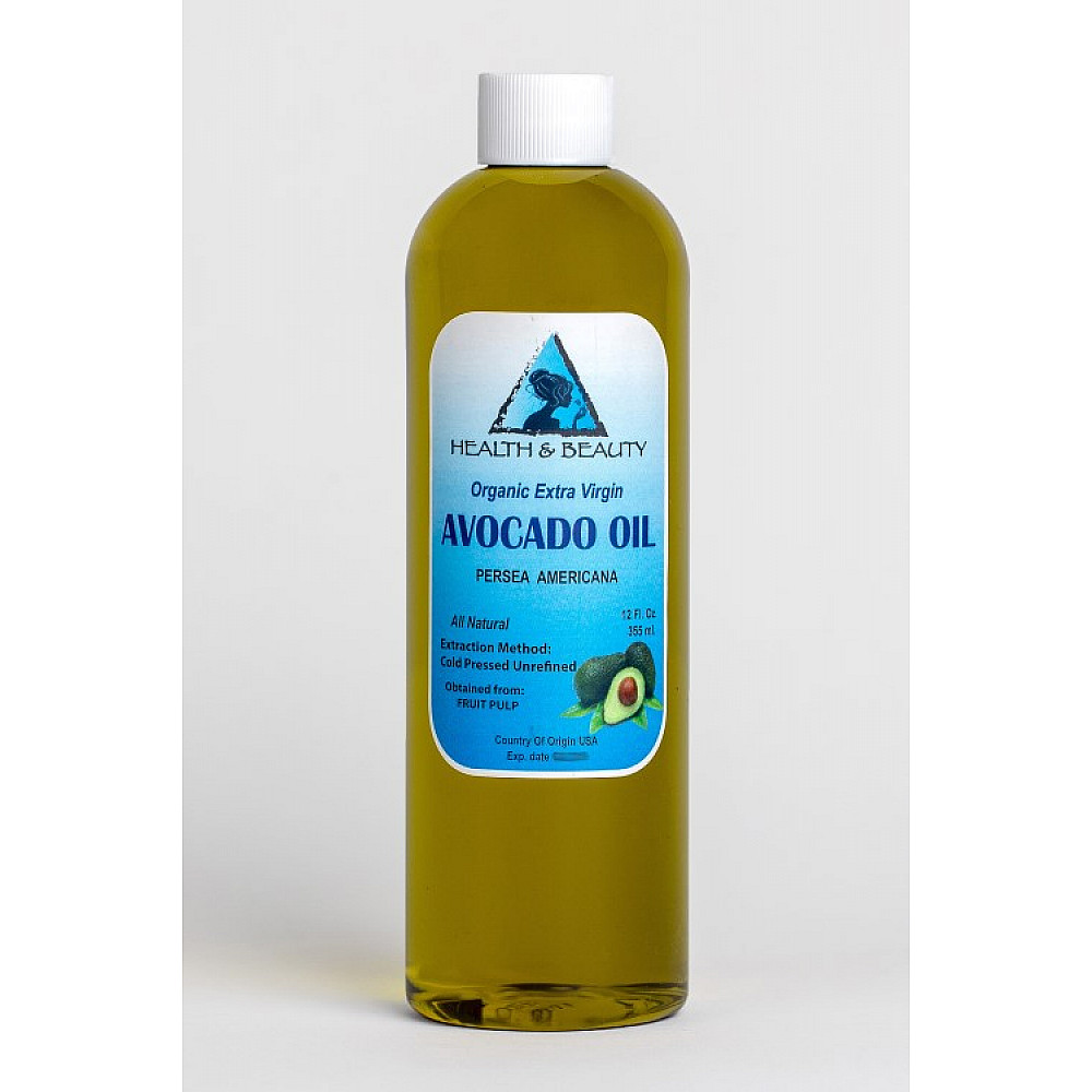 Avocado oil extra virgin organic unrefined cold pressed raw natural ...