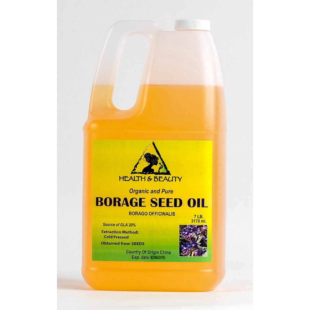 Borage seed oil organic carrier gla-20% cold pressed premium 100% pure ...