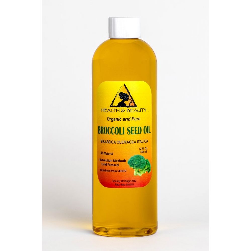 Broccoli seed oil organic cold pressed anti-aging premium fresh 100% ...