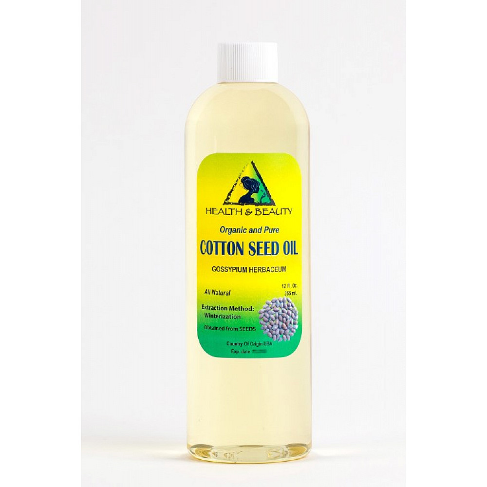 Cotton seed oil organic carrier cold pressed winterized natural pure 12 ...