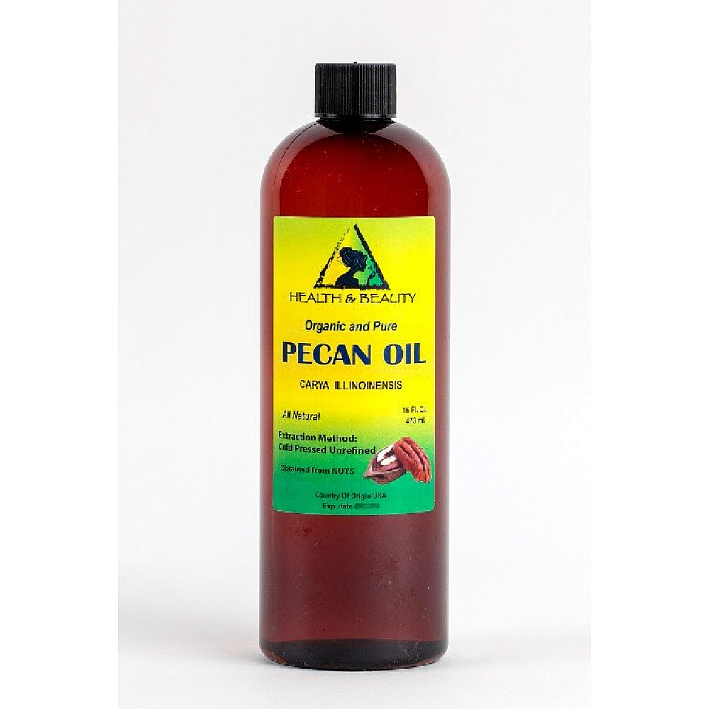 Pecan oil unrefined organic carrier cold pressed virgin raw premium ...