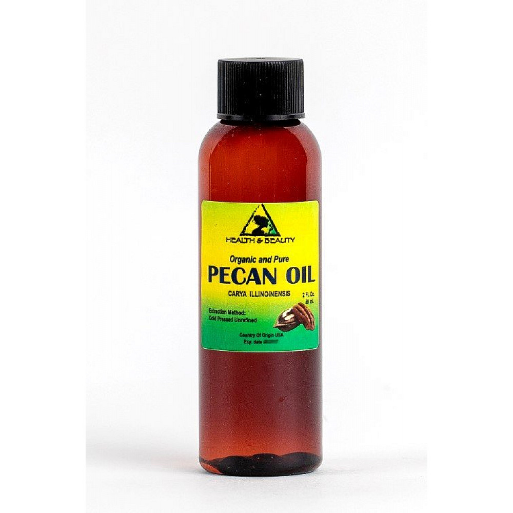 Pecan oil unrefined organic carrier cold pressed virgin raw premium ...