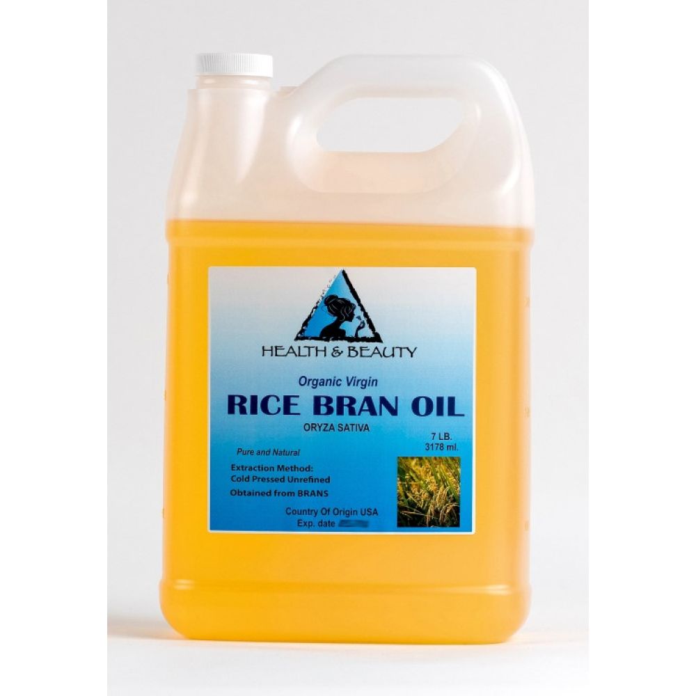 Rice bran oil unrefined organic carrier cold pressed virgin raw pure 7 ...