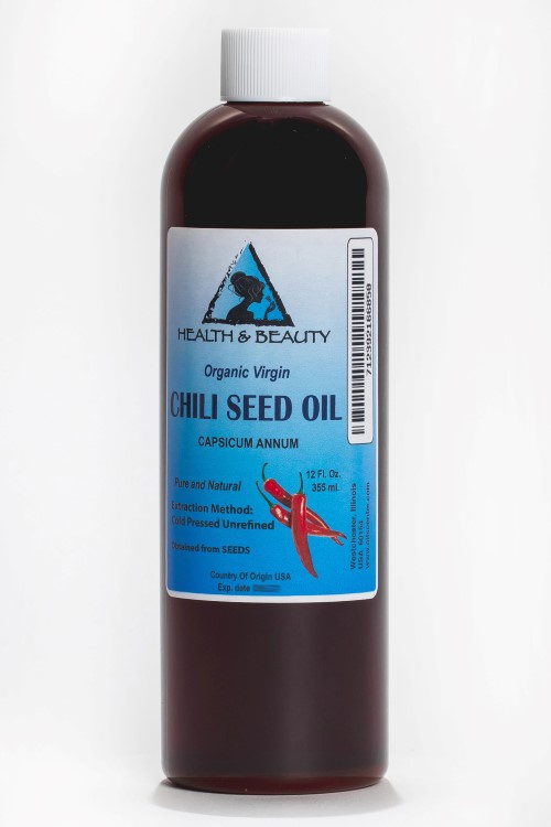 Chili pepper seed oil unrefined organic virgin cold pressed premium ...