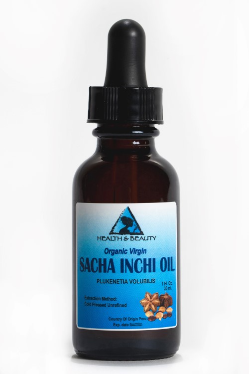 Sacha inchi oil unrefined organic virgin cold pressed pure glass ...