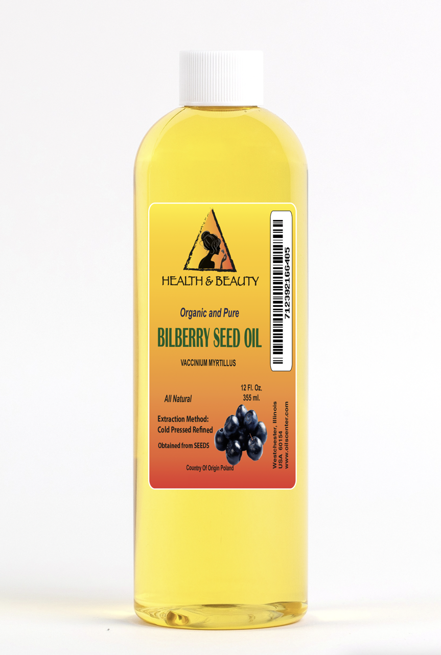 BILBERRY / BLUEBERRY Seed OIL Refined Organic Cold Pressed Pure 36 oz buy
