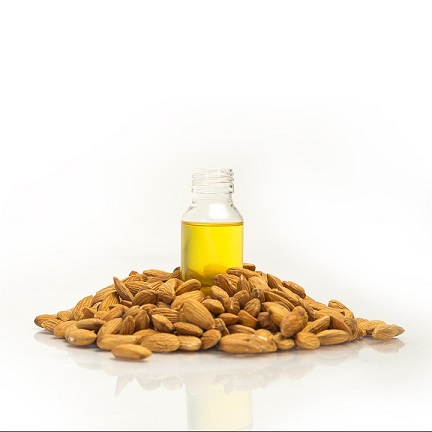 Almond oil, hair application