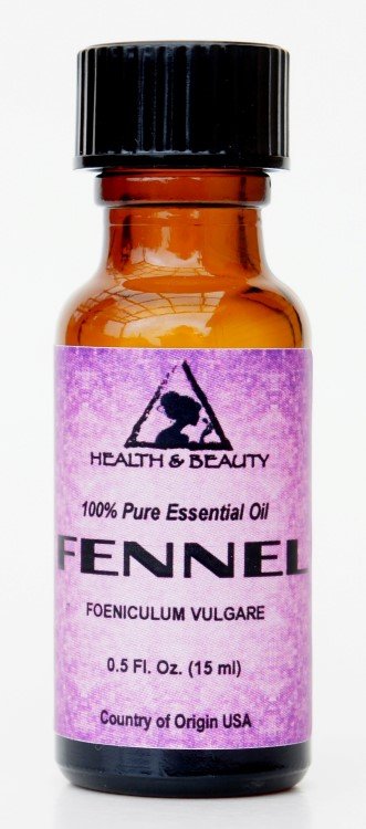 Fennel essential oil aromatherapy natural 100% pure glass bottle 0.5 oz ...