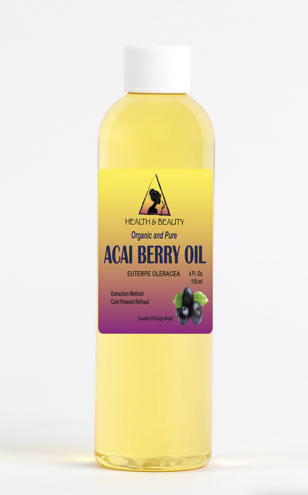 Huile de baies d'açaï raffinée biologique pressée à froid Premium ...