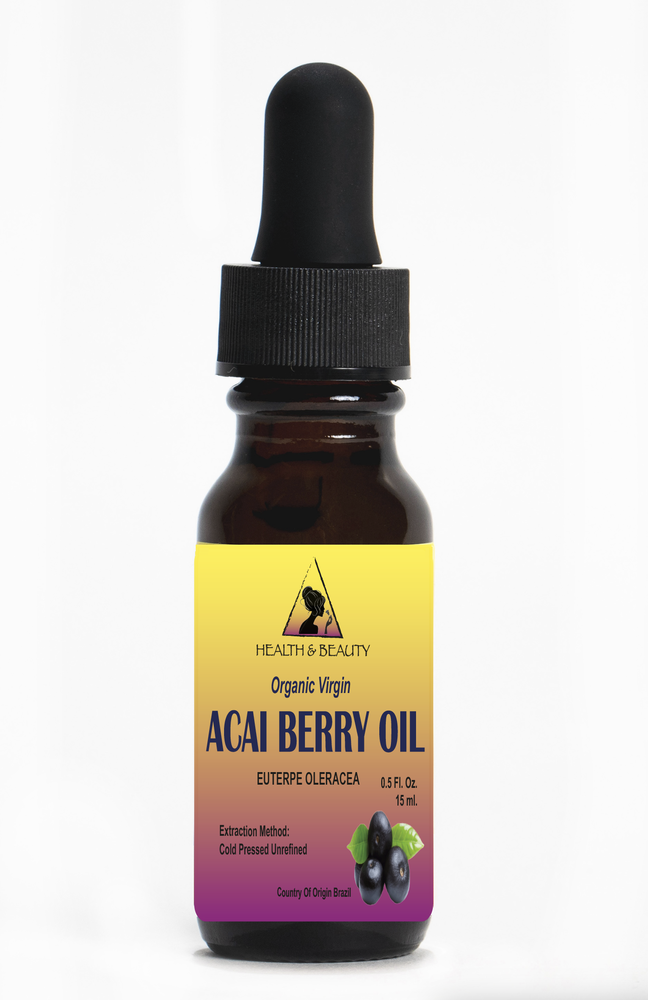 Acai Berry Oil Unrefined Organic Virgin Cold Pressed Premium Natural ...