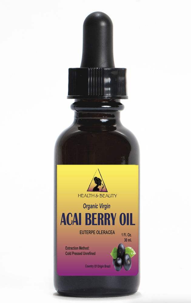 Acai Berry Oil Unrefined Organic Virgin Cold Pressed Premium Natural ...
