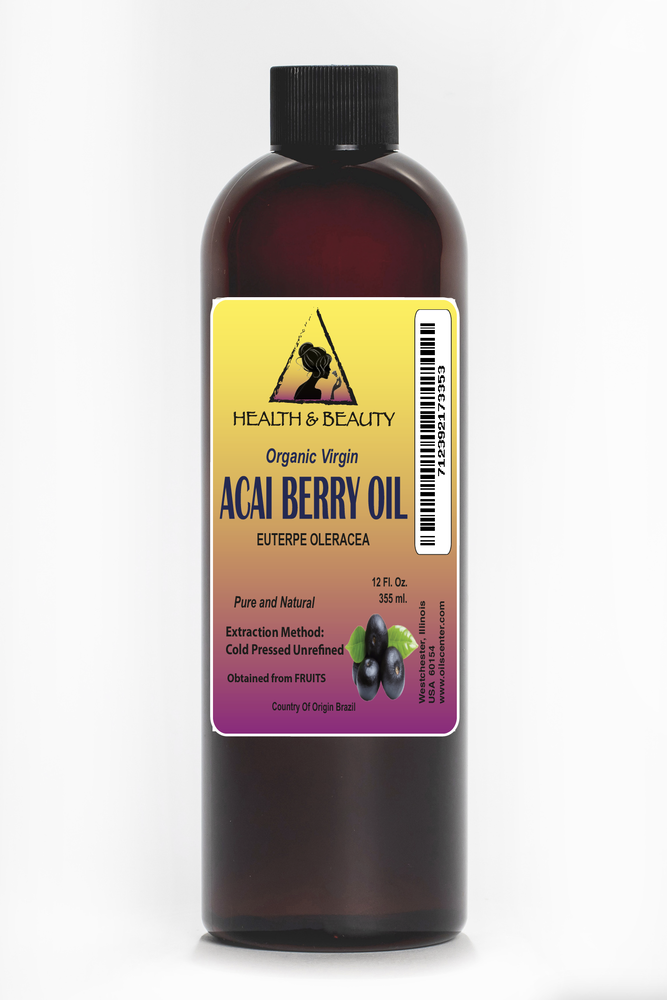 Aceite de baya Acai sin refinar virgen orgánica pura 36 oz acheter