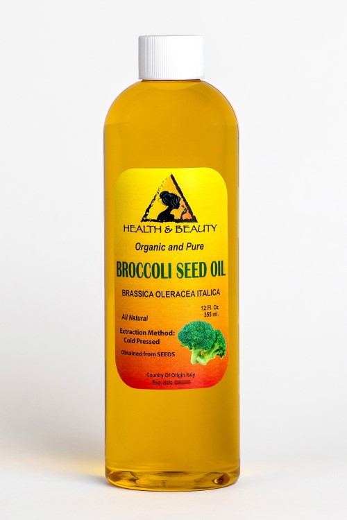 Broccoli seed oil organic cold pressed anti-aging premium fresh 100% ...