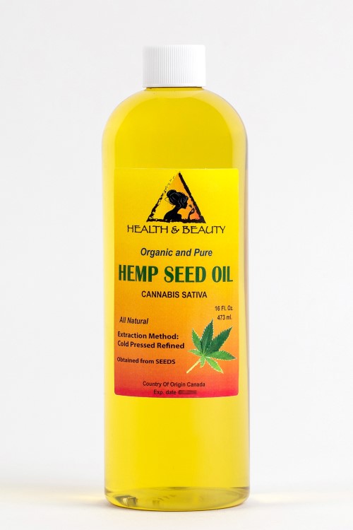 Hemp seed oil refined organic carrier cold pressed raw 100% pure 16 oz buy
