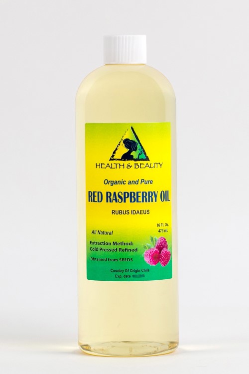 Red raspberry seed oil refined organic carrier cold pressed 100% pure ...