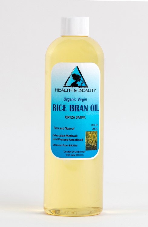Rice bran oil unrefined organic carrier cold pressed virgin raw pure 24 ...
